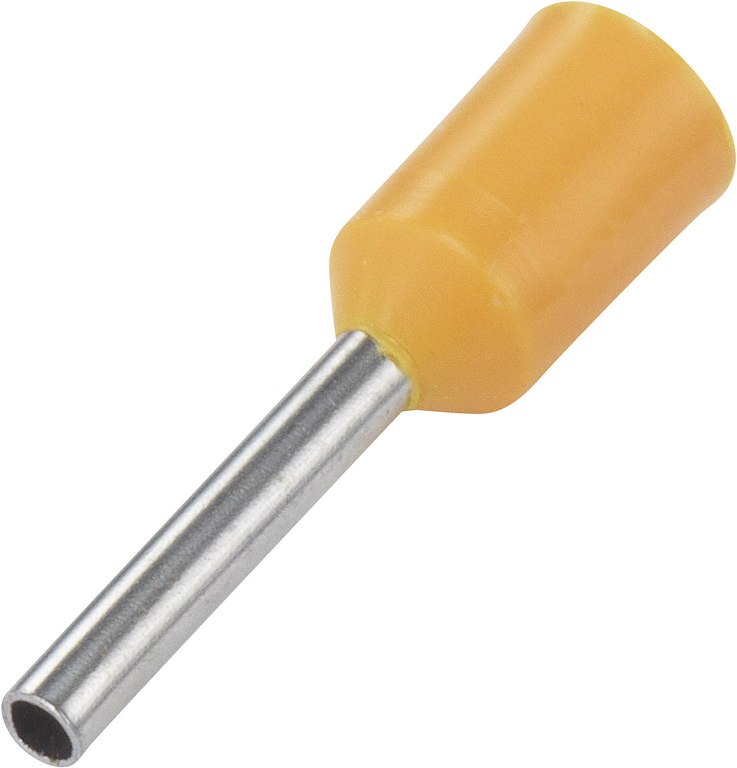 Prikljucci 1 * 0,50 mm 2 * 8 mm delimicno izolovani, narandzaste boje Tru Components 1091293 100 komada