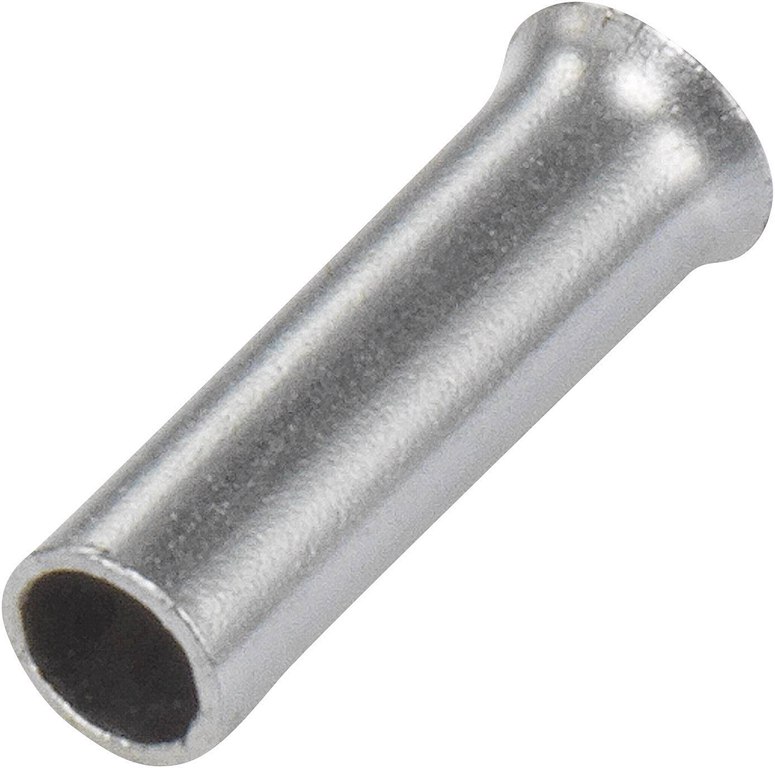 Terminali 1 * 0,75 mm 2 * 6 mm neizolovani, metalna boja Tru Components 1091259 100 kom