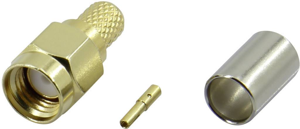SMA-povratni konektor, ravna uticnica 50 Ohm Tru Components SMA-JC-RG58-2
