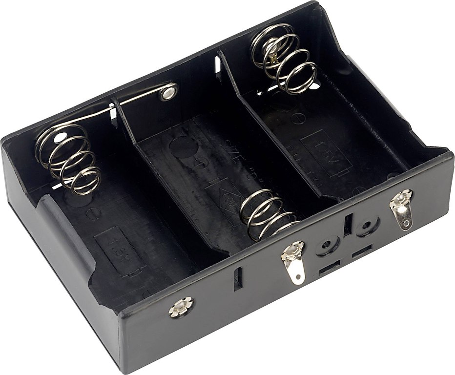 Drzac baterije 3* Mono (D) terminal za lemljenje Tru Components BH-131D