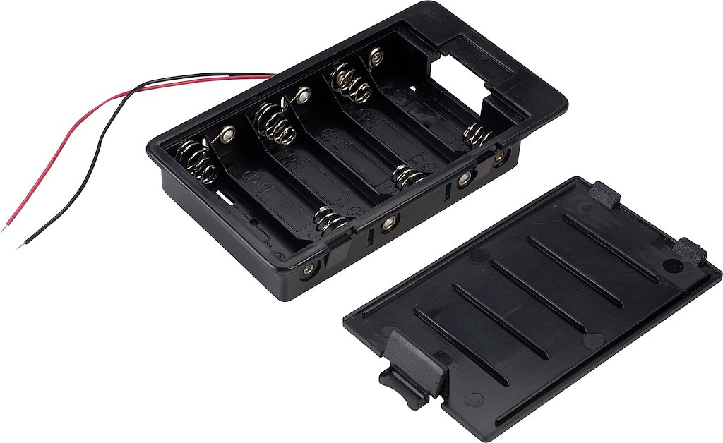 Drzac baterije 6* Mignon (AA) kabl Tru Components SBH361A