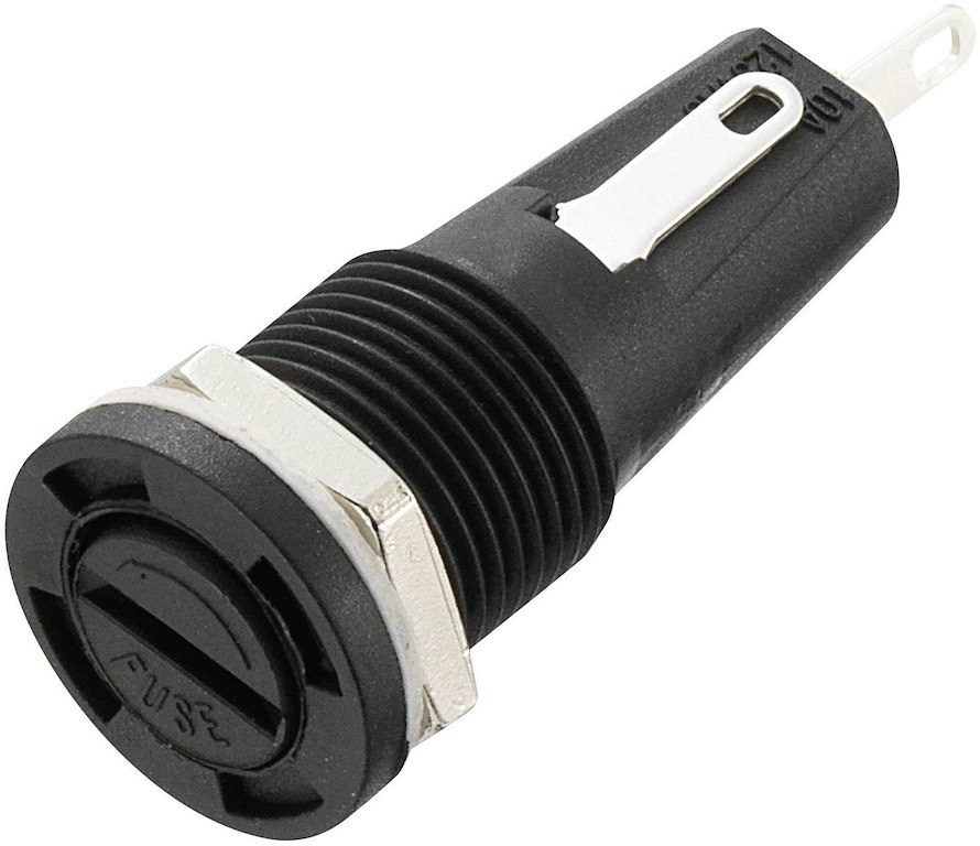 Tru Components TC-R3-54B specijalna kutija sa osiguracima Pogodno za (osigurace) fini osigurac 5 * 20 mm 6,3 A 250 V/AC ad