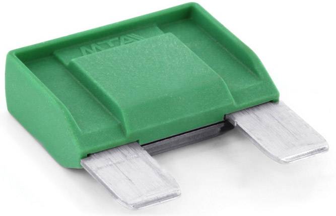 Tru Components 8551196 maki pljosnati osigurac 30 A zeleni