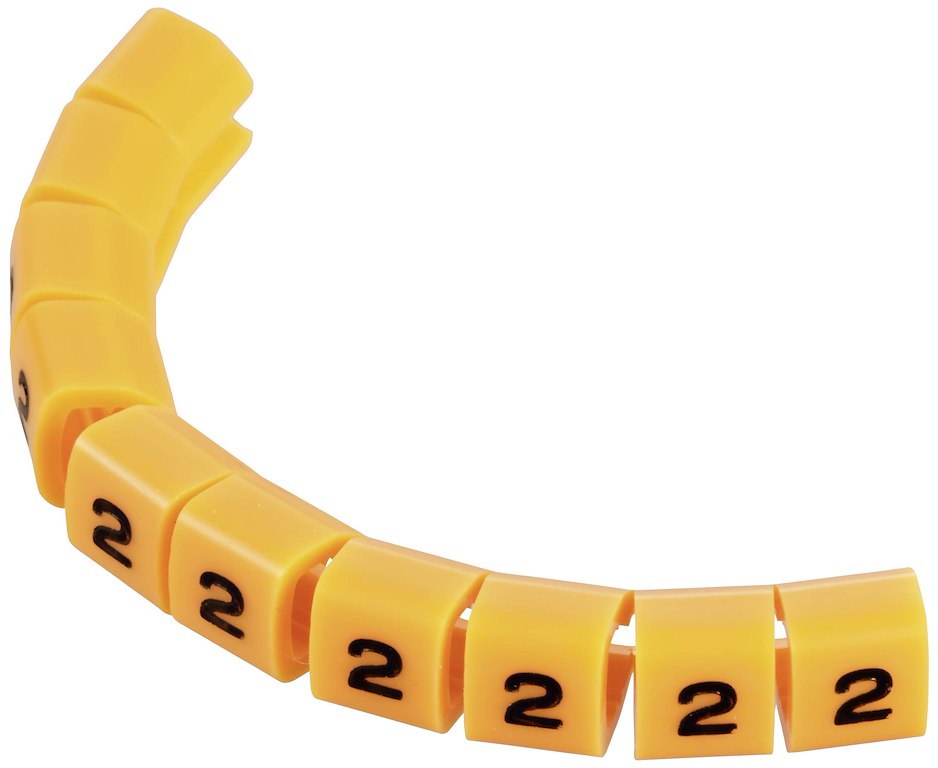 Oznaka za oznacavanje kablova, odstampani simbol 2 opseg spoljnog precnika od 3 do 3,60 mm 1593396 TC-MB1/2203 Tru Components