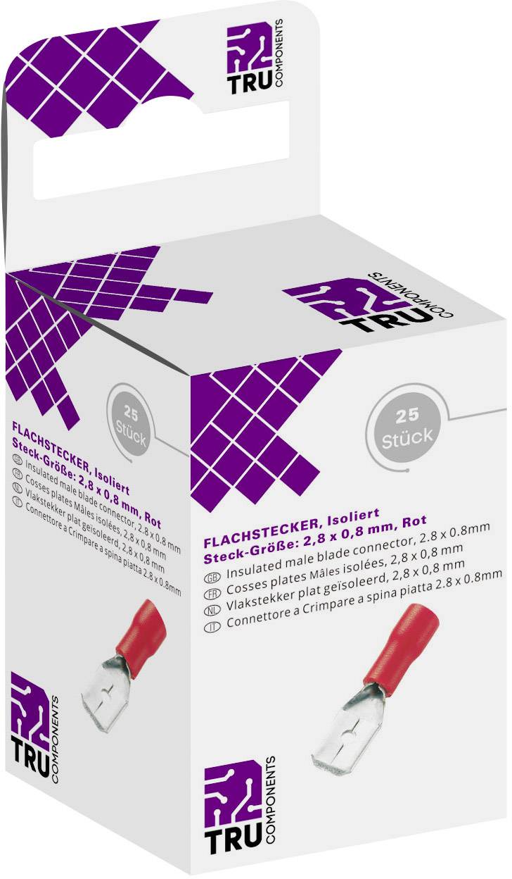TRU Components T1904C044 pljosnati kontakt 1,50 mm² 0,50 mm² (pak. 25 kom)