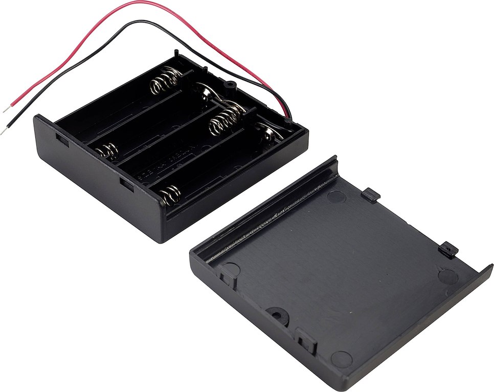 Drzac baterije 4* Mignon (AA) kabl Tru Components SBH341-1A