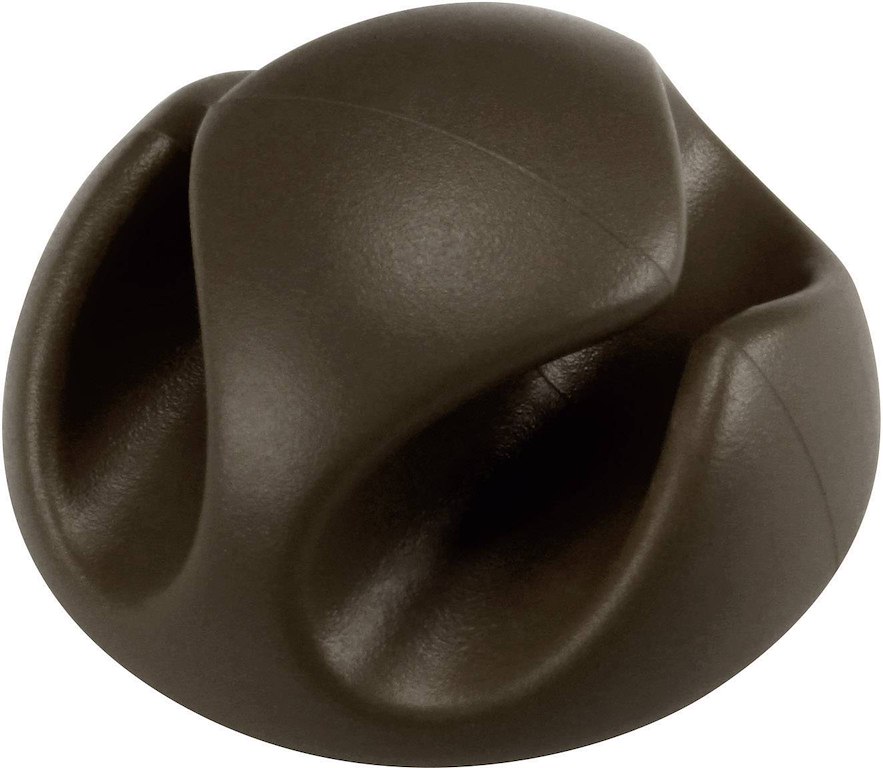 Tru Components drzac kabla samolepljivi 558356 Precnik snopa, raspon 8 mm (ma*) braon