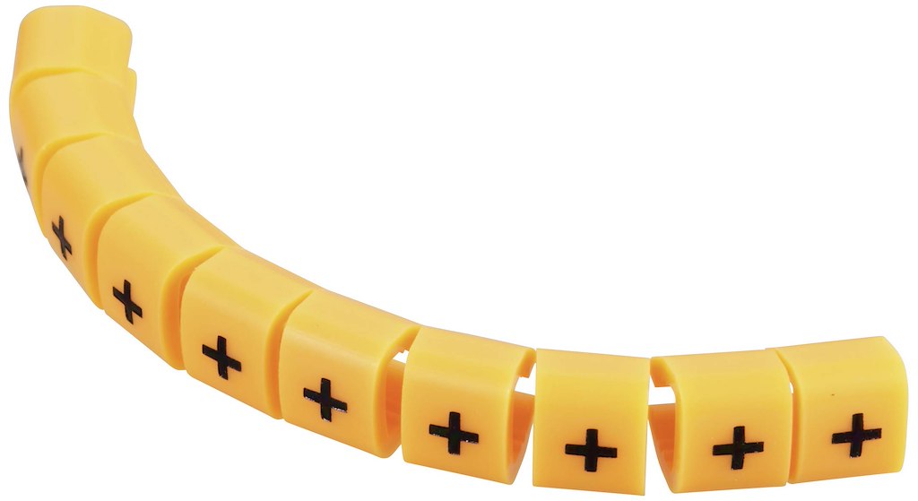Oznaka za obelezavanje kablova, odstampani simbol + opseg spoljasnjeg precnika od 3 do 3,60 mm 1593421 TC-MB1/+203 Tru Components
