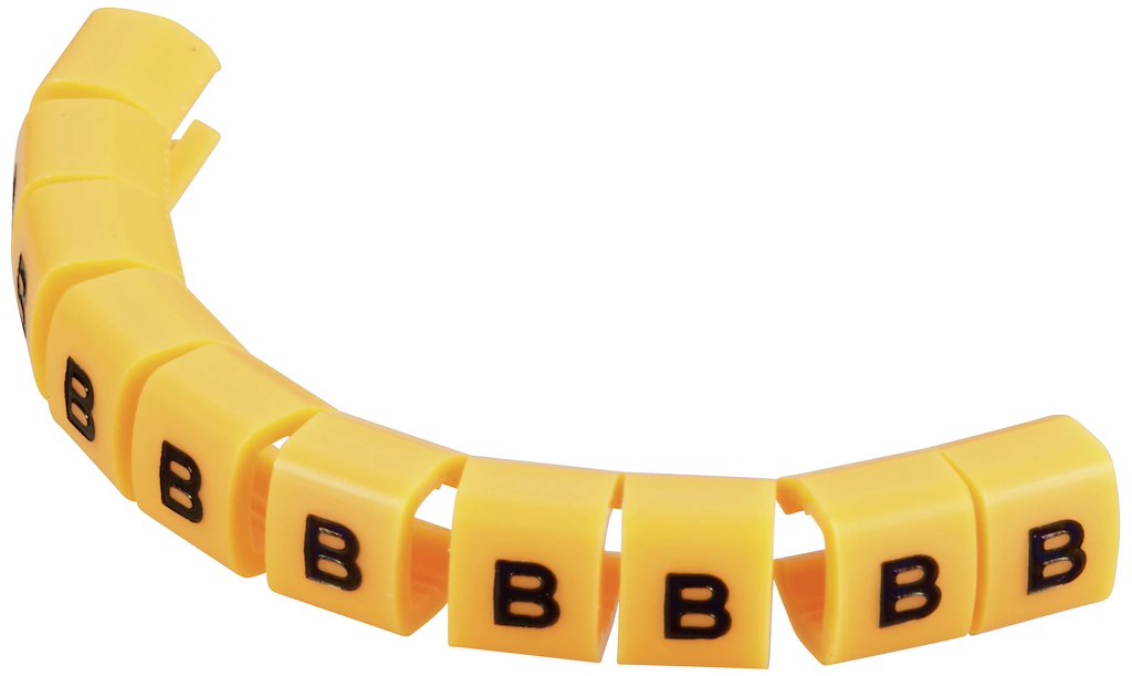 Oznaka za oznacavanje kablova, odstampani simbol B, opseg spoljasnjeg precnika 3 do 3,60 mm 1593405 TC-MB1/B203 Tru Components