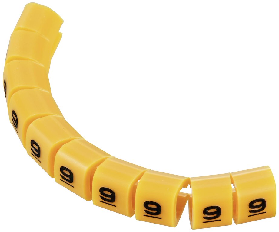Oznaka za oznacavanje kablova, odstampani simbol 9 opseg spoljnog precnika od 3 do 3,60 mm 1593403 TC-MB1/9203 Tru Components