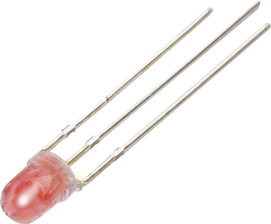 Tru Components IBR-40FRV00-A difuzna LED crvena, bela okrugla 4 mm 790 mcd, 2750 mcd 68 , 71 20 mA, 20 mA 2 V, 3,3 V