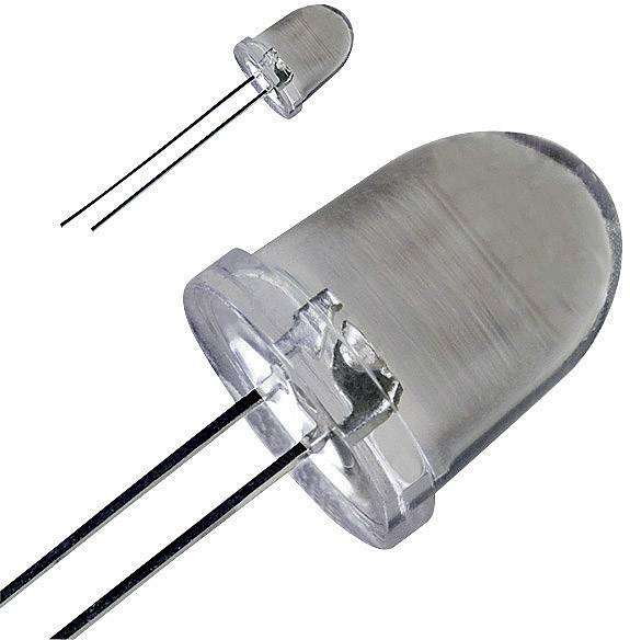 Tru Components 1556866 difuzna LED bela okrugla 10 mm 80000 mcd 20 30 mA 3,6 V
