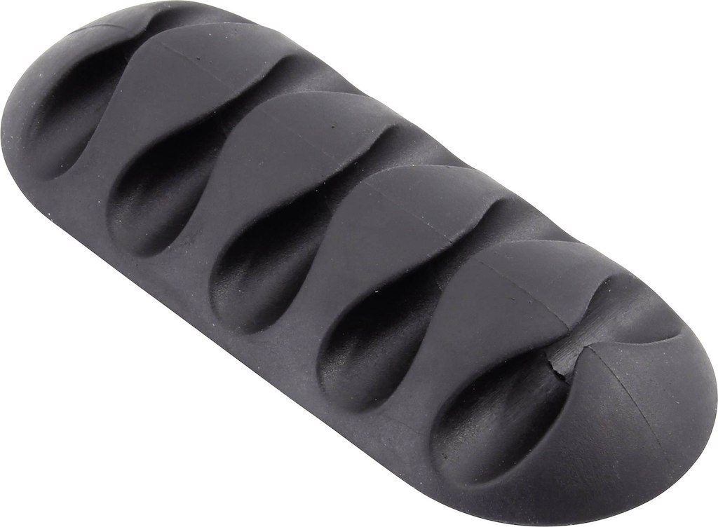 Tru Components TC-6646564 drzac kabla, samolepljivi, sivi