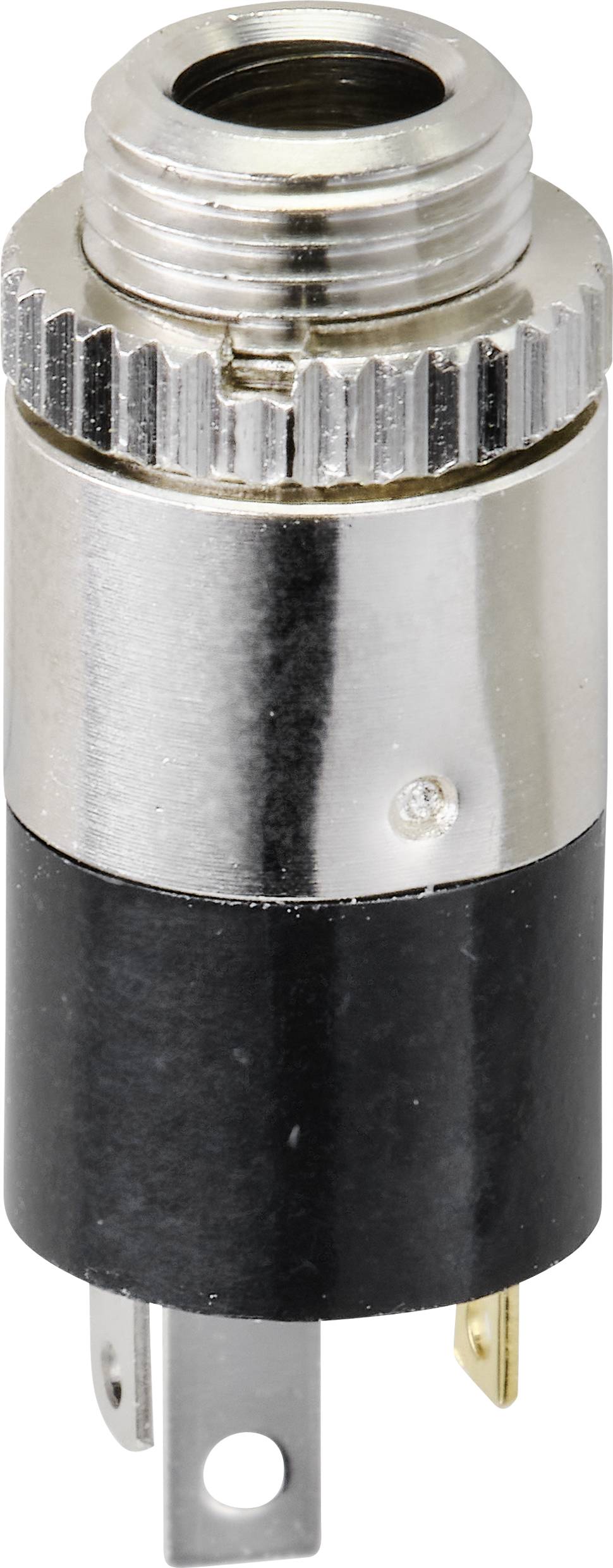Tru Components TC-9465724 3,5 mm banana konektor zenski konektor za ugradnju, vertikalni broj pinova: 3 stereo crna