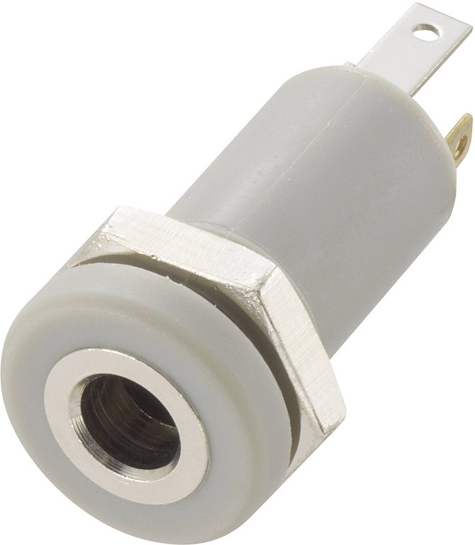 Klinken uticni konektor 3,5 mm uticnica, vertikalna ugradnja ul. stubovi: 4 stereo, srebrne boje Tru Components