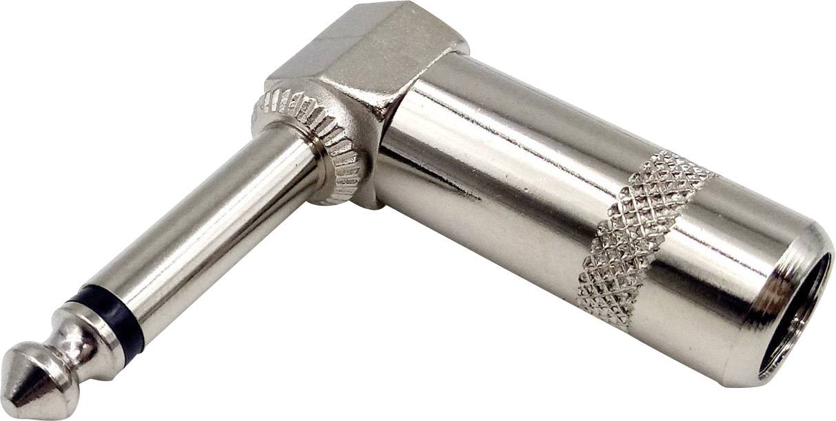 Klinken uticni konektor 6,35 mm ugaoni utikac st. stubovi: 2 mono, srebrna boja Tru Components