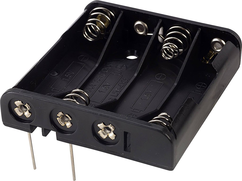 Tru Components BH441P prekidac baterije sa 4 mikro (AAA) kontaktna pola
