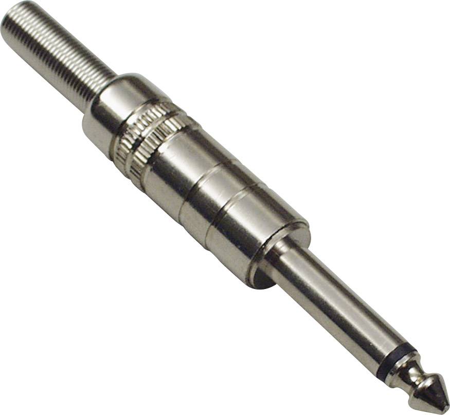 Klink uticni konektor 6,35 mm ravni utikac st. stubovi: 2 mono, srebrna boja Tru Components