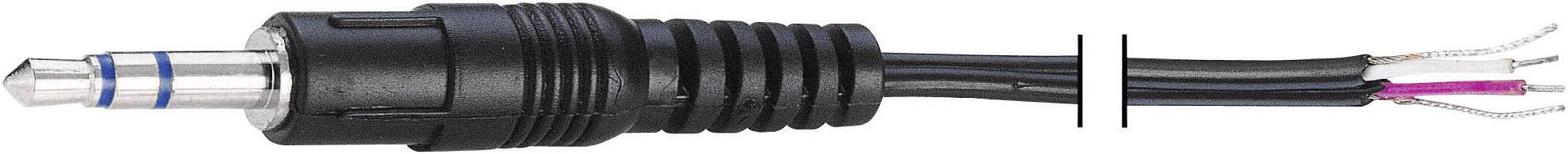 Tru Components jack prikljucni kabl 2,5 mm banana muski konektor – stereo stereo broj pinova: 3 ad