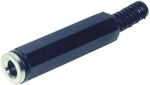 Klinken uticni konektor 6,35 mm ravna spojnica st. stubovi: 2 mono, crne boje Tru Components