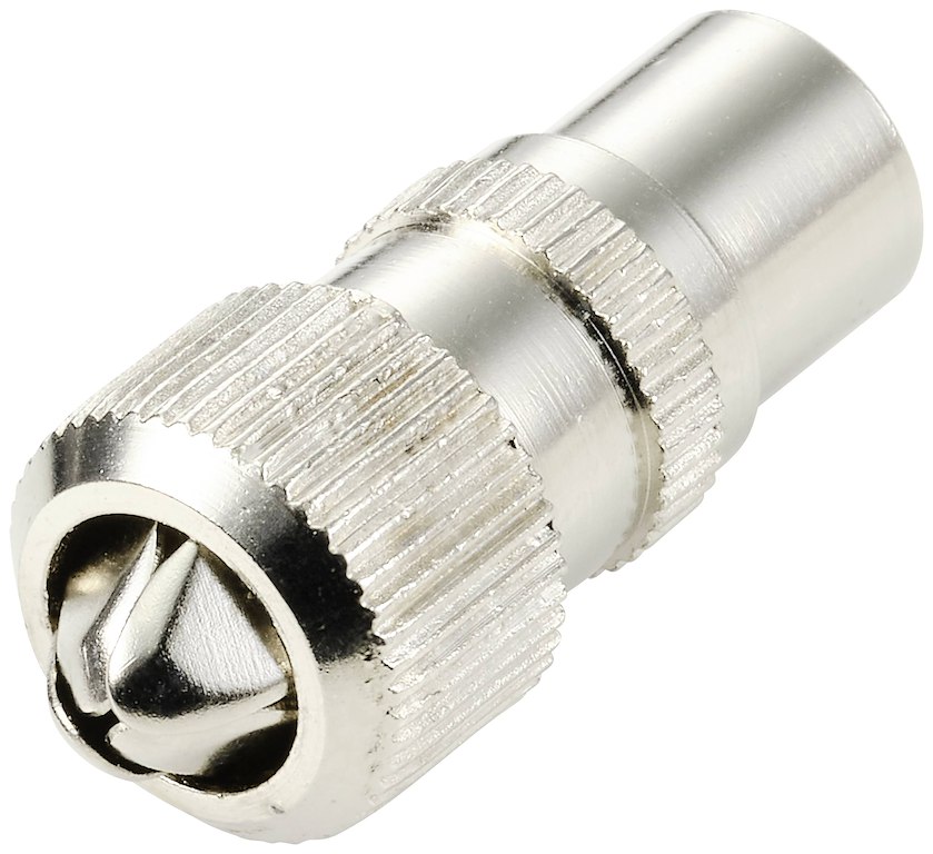 Tru Components TC-10101528 muski koaksijalni konektor metalni Prikljucci: IEC koaksijalni utikac Precnik kabla: 5 mm ad
