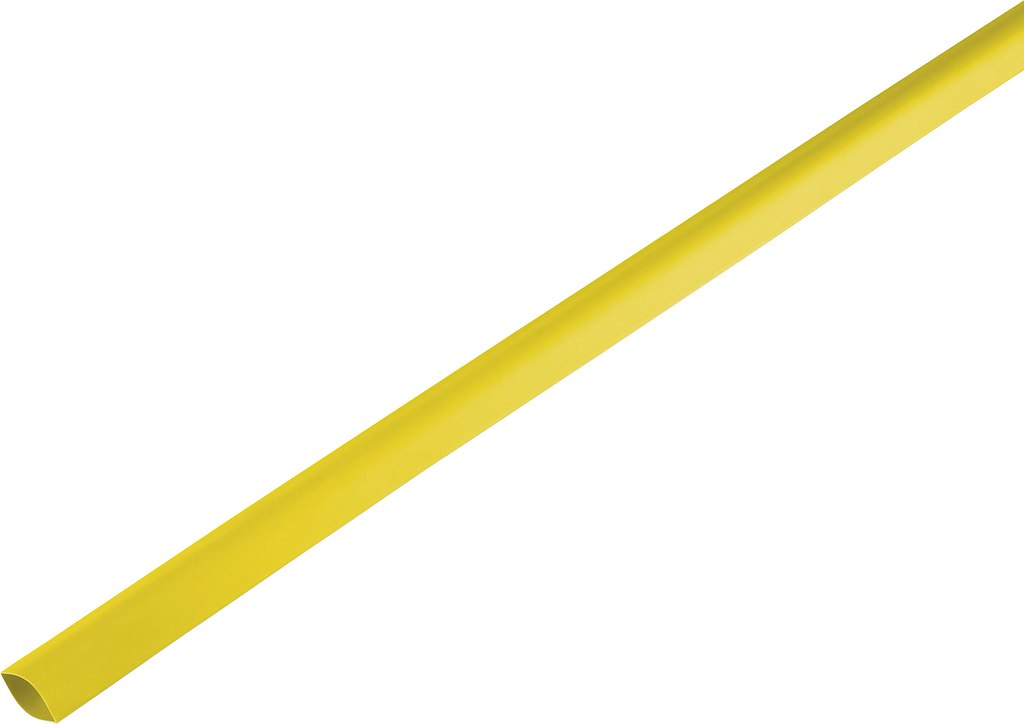 Tru Components 1225474 termoskupljajuca cev bez lepka zuta 16,70 mm 8 mm Odnos skupljanja: 2:1 1m