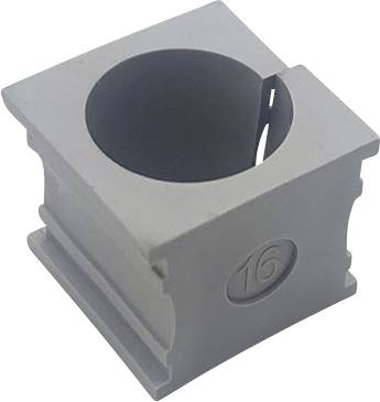 Tru Components ELT 16 kablovska uvodnica urezana Stezaljka fi (maks.) 16 mm elastomer siva