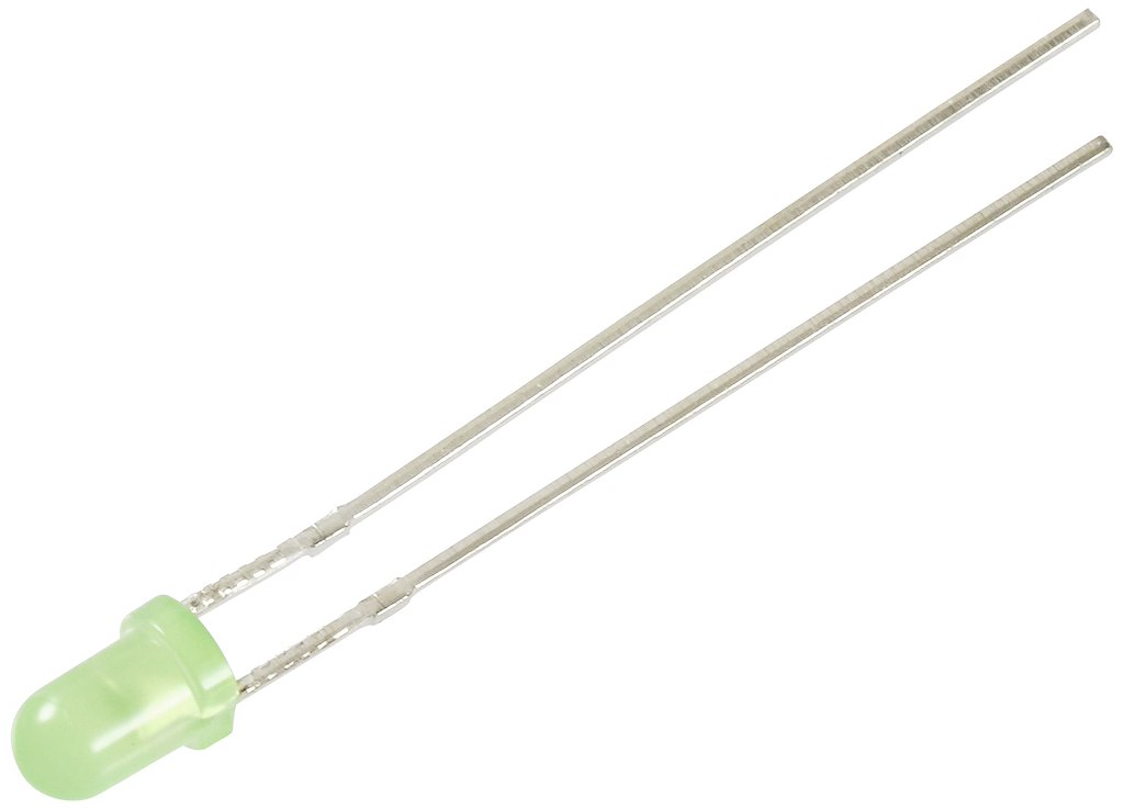 Tru Components difuzna LED zelena okrugla 3 mm 1560 mcd 30 12 mA 5 V