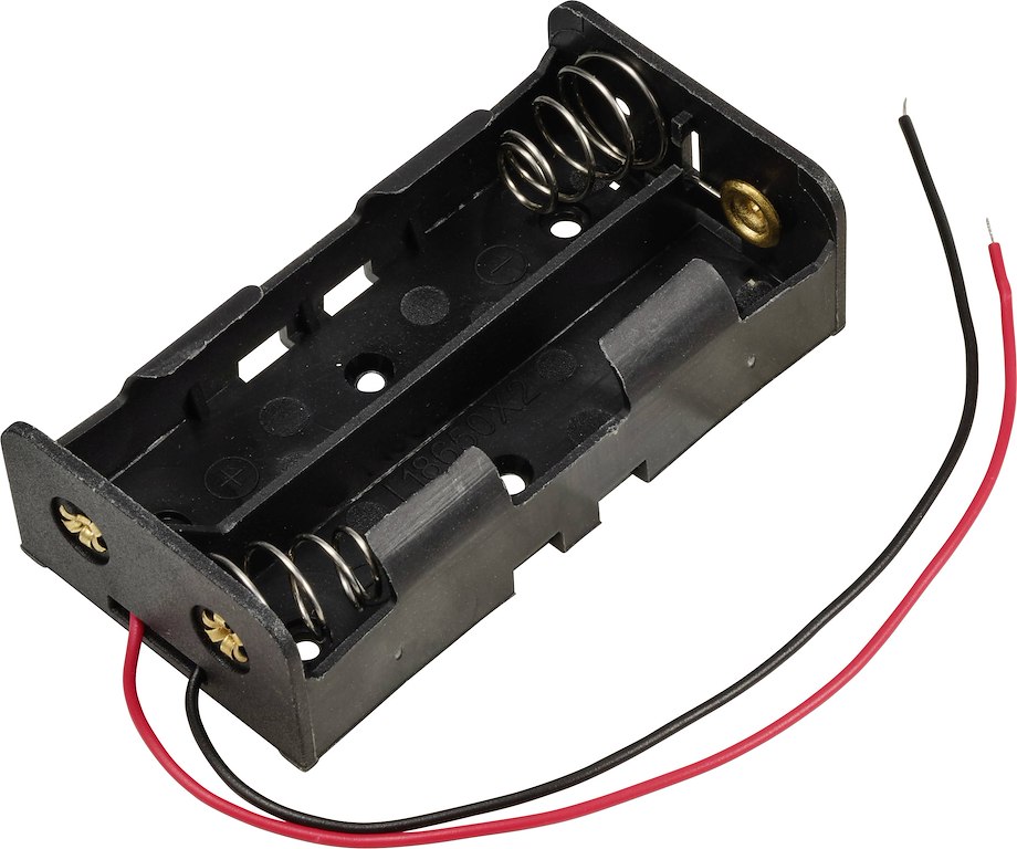 Tru Components TC-13220700 drzac baterije 2* 18650 kabl (D * S * V) 76 * 40 * 21 mm