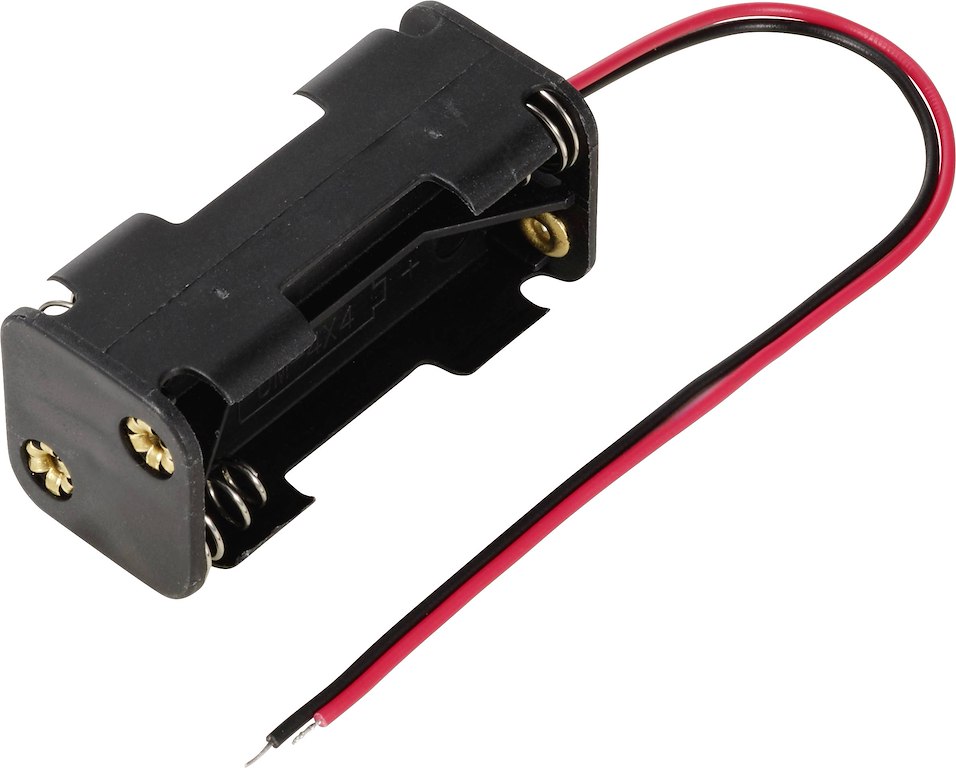 Tru Components TC-13220680 drzac baterije 4* Mikro (AAA) kabl (D * S * V) 51 * 24 * 22 mm