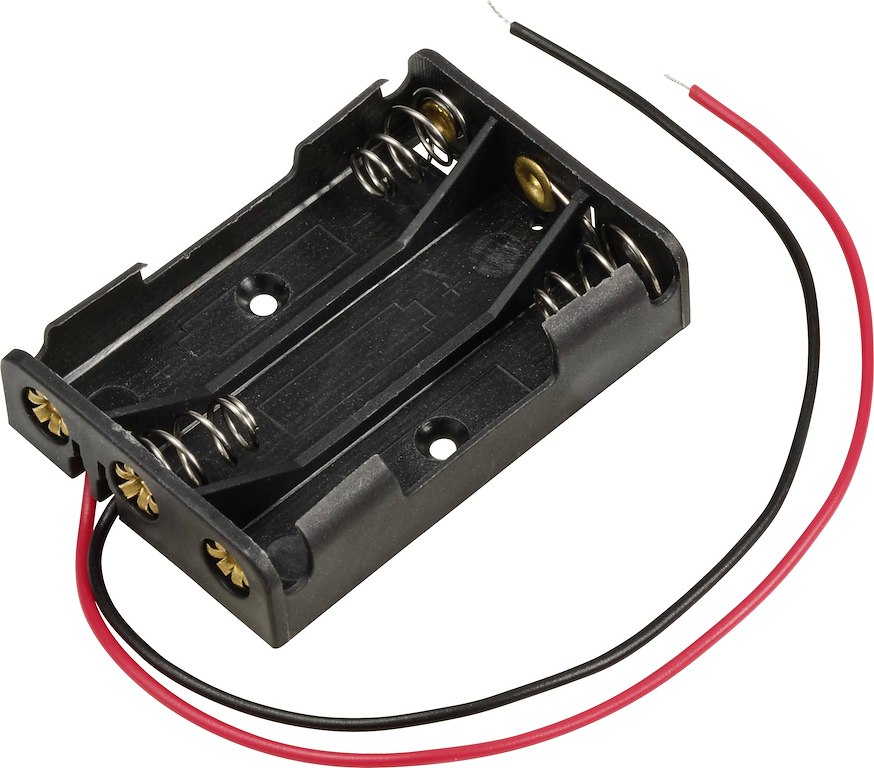 Tru Components TC-13220668 drzac baterije 3* Mikro (AAA) kabl (D * S * V) 51 * 35 * 12 mm