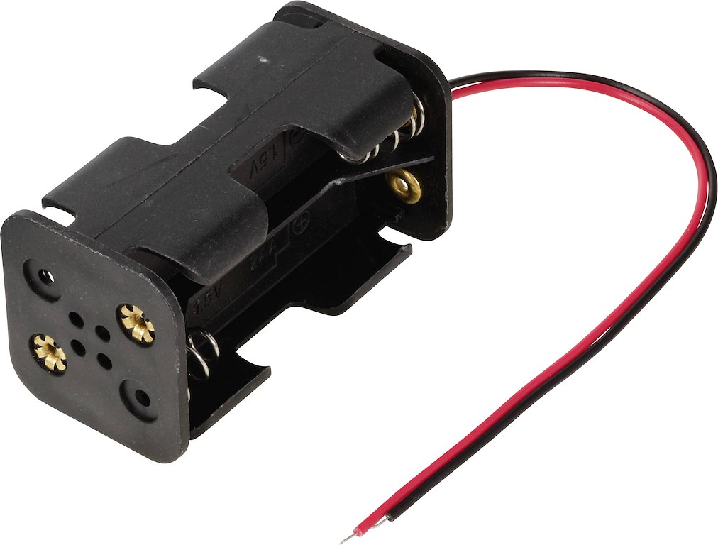 Tru Components TC-13220636 drzac baterije 4* Mignon (AA) kabl (D * S * V) 57 * 31 * 29 mm