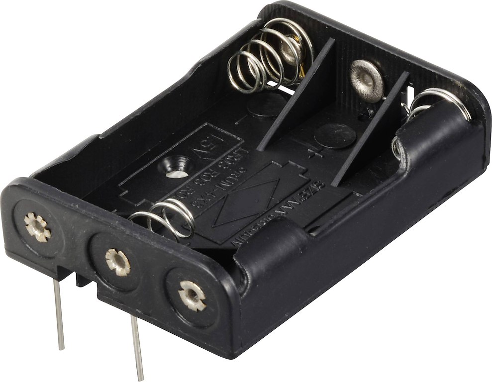 Tru Components TC-13220580 drzac baterije 3* Mikro (AAA) kontaktna pola (D * S * V) 52 * 37 * 13 mm