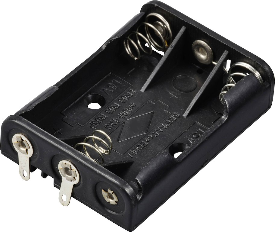 Tru Components TC-13220576 drzac baterije 3* mikro (AAA) lemni prikljucak (D * S * V) 52 * 37 * 13 mm