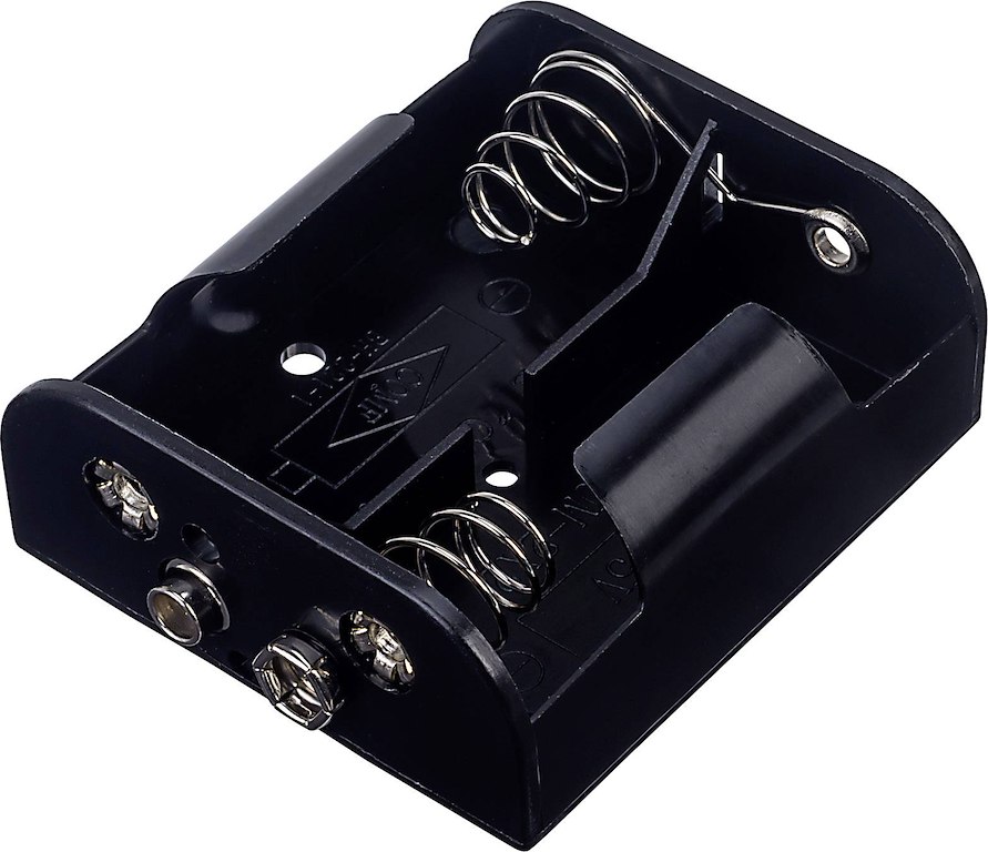 Drzac baterije 2* Babi (C) konektor dugmeta Tru Components BH-221B