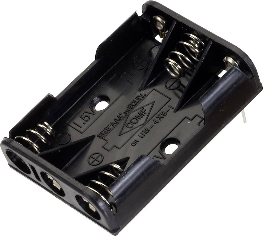 Drzac baterije 3* Micro (AAA) Kontakt postovi Tru Components BH 431-1P