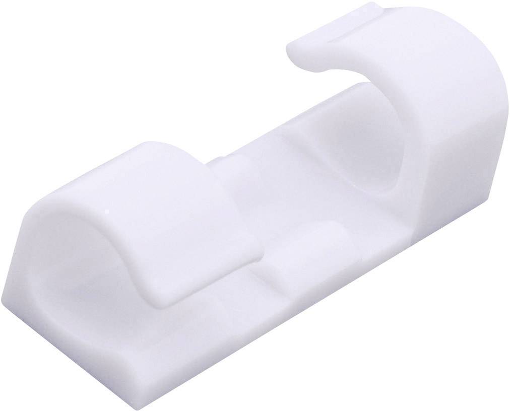 Tru Components TC-6649832 93015c305r drzac kabla, samolepljivi, beli