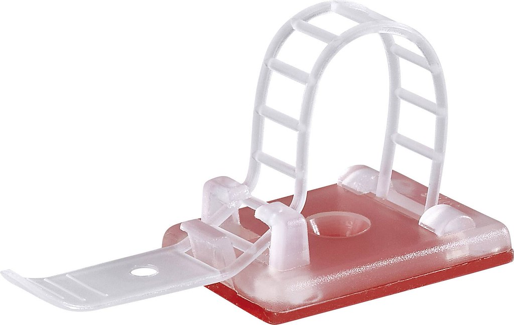 Podnozje za montazu, samolepljivo, sa opcijom zavrtnja, transparentno Tru Components 1386625 VCT-64TT