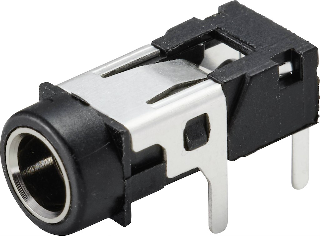 Tru Components TC-9465728 3,5 mm banana konektor zenski konektor za montazu, horizontalni broj pinova: 3 stereo crna