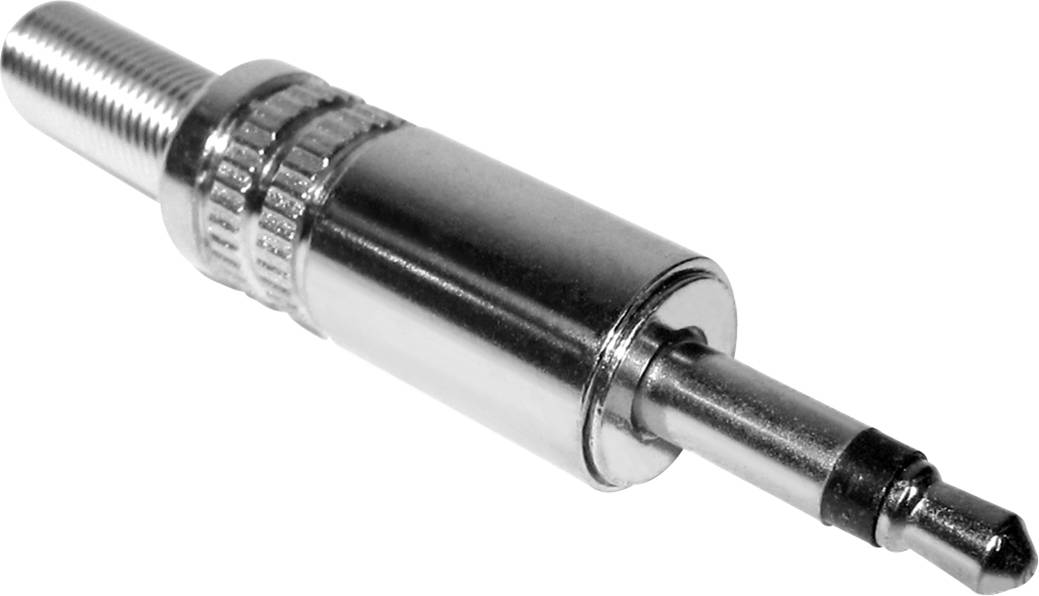 Tru Components 1578910 3,5 mm banana konektor ravni muski konektor broj pinova: 2 mono srebrna