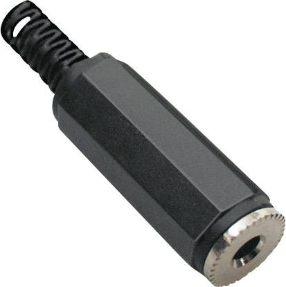 Tru Components 1578817 3,5 mm banana konektor ravni zenski konektor broj pinova: 3 stereo crni