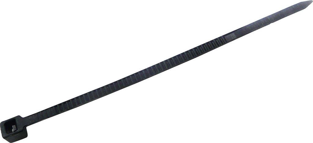 Vezica za kablove 100 mm crna, toplotno stabilna, otporna na kiseline Tru Components 1577928 100 komada