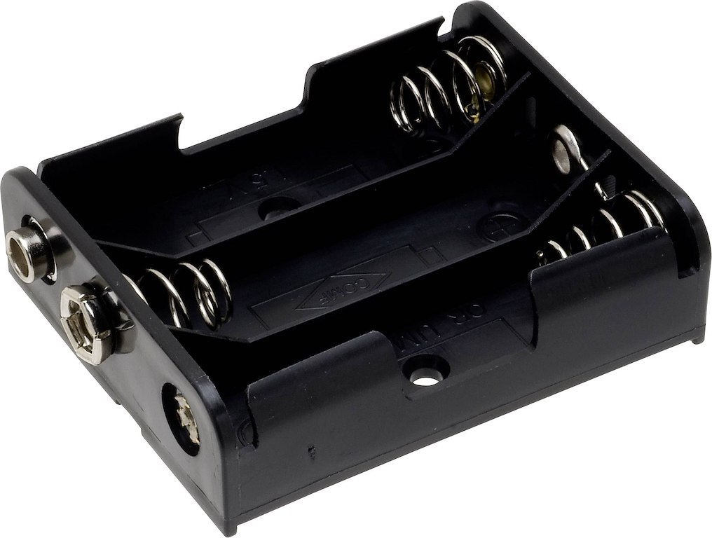 Drzac baterije 3* Mignon (AA) prikljucak dugmeta Tru Components BH-331B