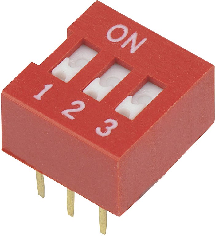 Tru Components DSR-03 DIP prekidac broj pinova 3 tip klizaca