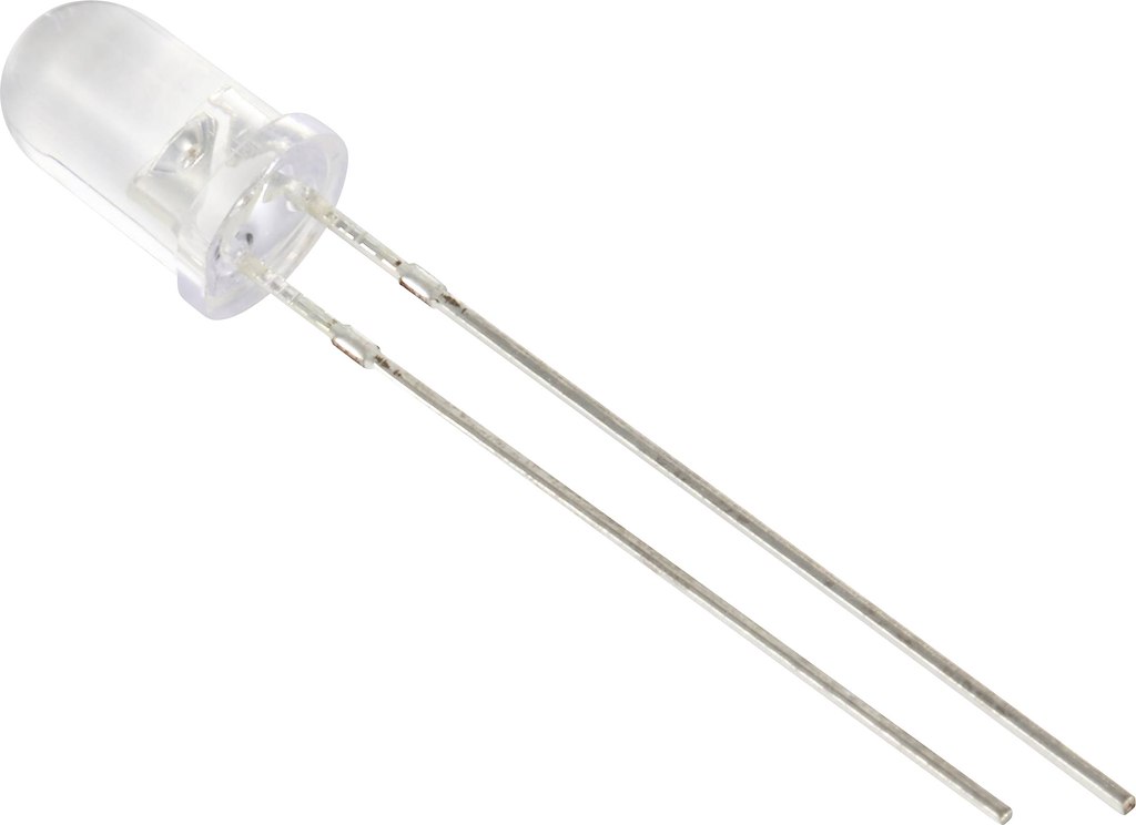 Tru Components difuzna LED toplo bela okrugla 5 mm 70000 mcd 15