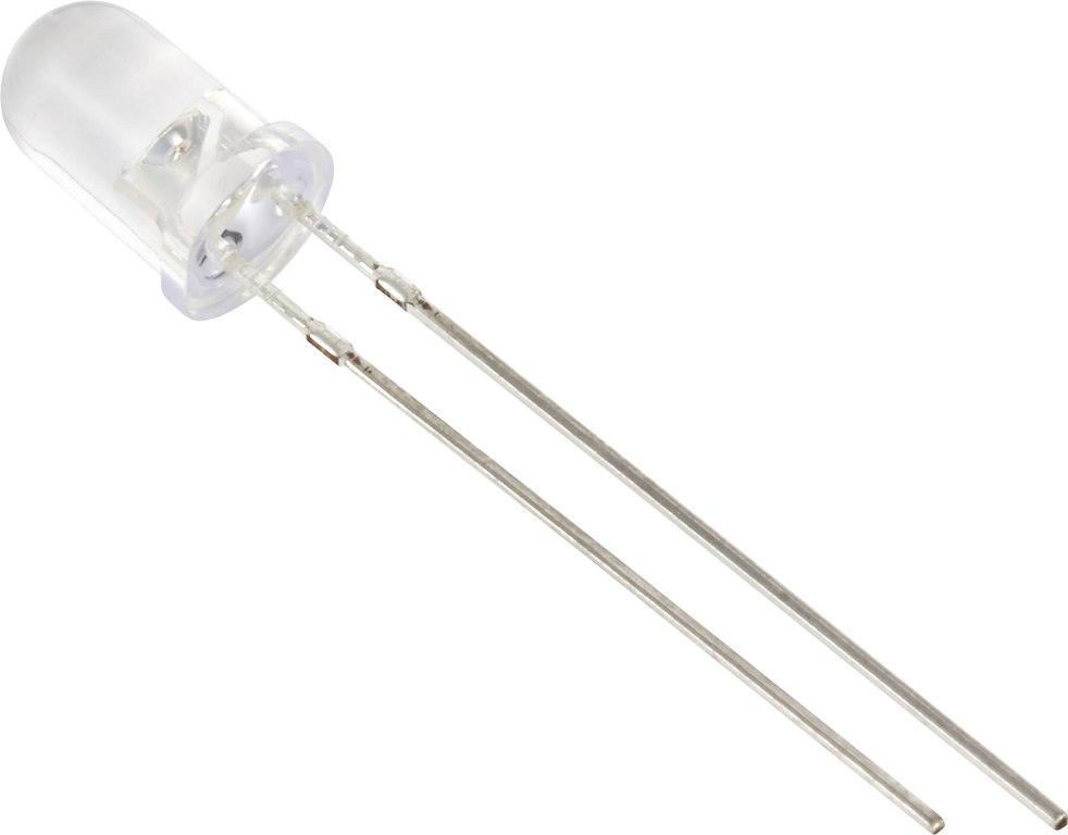 Tru Components difuzna LED hladno bela okrugla 5 mm 70000 mcd 15