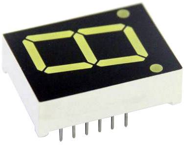 Tru Components 7-segmentni displej crveni 9,1 mm 2 V broj cifara: 1 TRU 7S1-36RAG