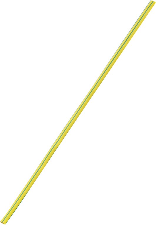 Skupljajuca cev bez lepka, zuto-zelene boje 3 mm odnos skupljanja: 3:1 393712
