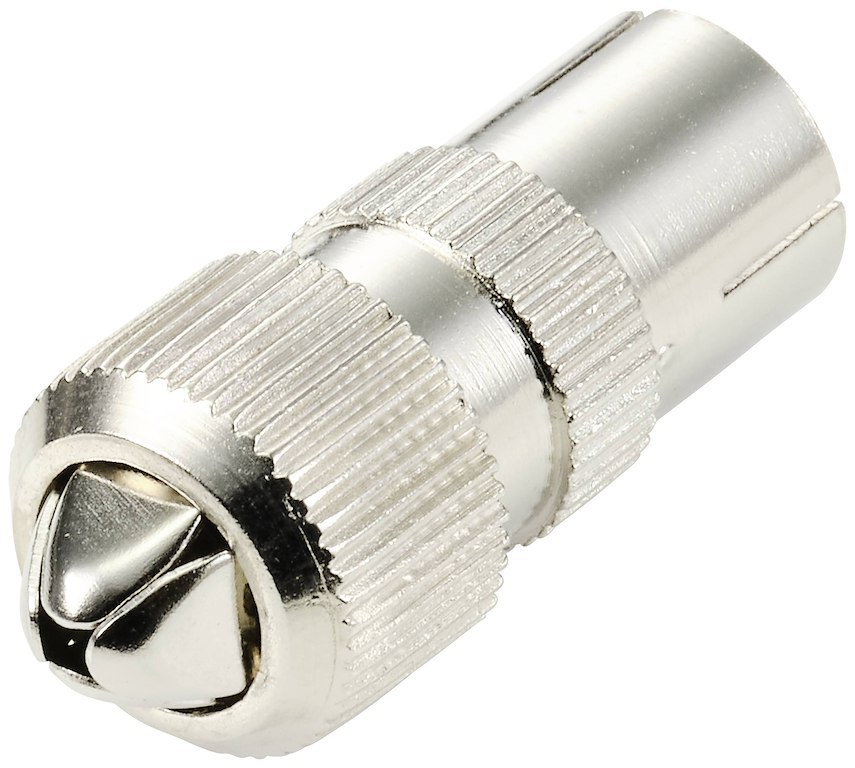 Tru Components TC-10101532 zenski koaksijalni konektor metalni Prikljucci: IEC koaksijalna uticnica Precnik kabla: 5 mm ad