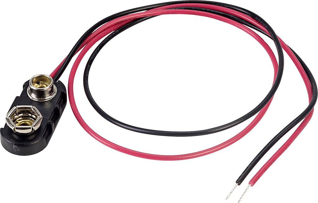 Konektor za bateriju 1* 9 V Blok konektor za dugme (D * S * V) 24,5 * 11,8 * 7,3 mm Tru Components 18-0097